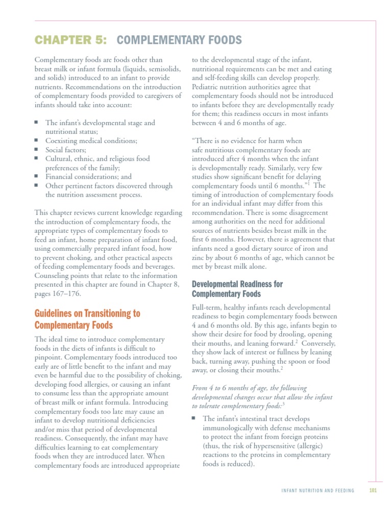 Complementary Foods by Who | PDF | Juice | Diet & Nutrition