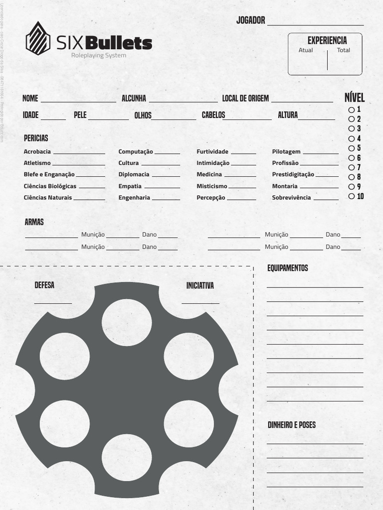 ficha-six-bullets | PDF