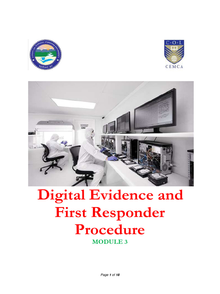 Module 03 Digital Evidence and First Responder Procedure | PDF | Computer Forensics | Operating ...