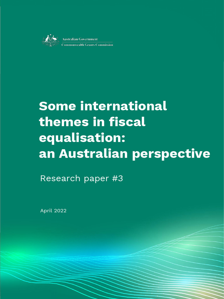 Research Paper No 3 - International Comparison of Fiscal Equalisation ...