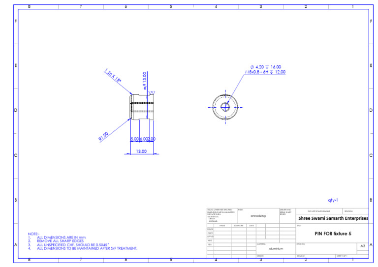 Pin For Fixture 5 Pdf