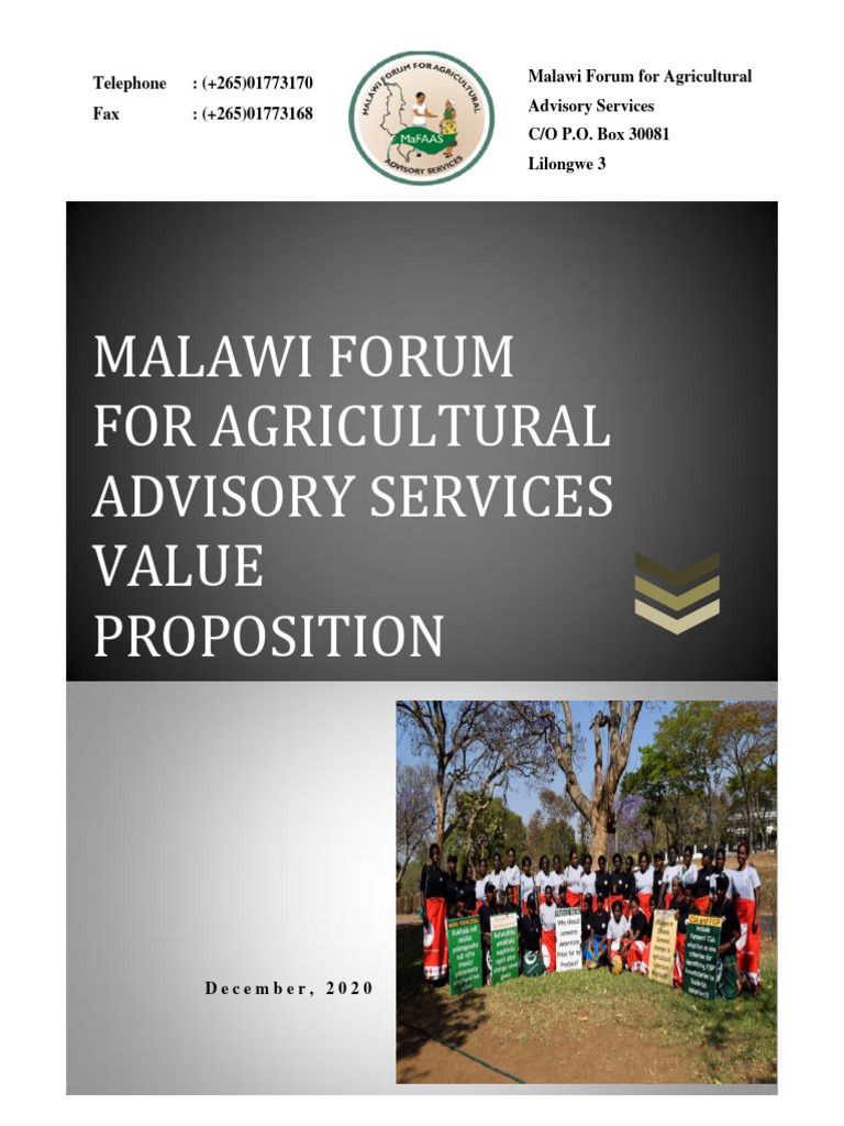 Final Mafaas Value Proposition Analysis | PDF | Agriculture | Malawi