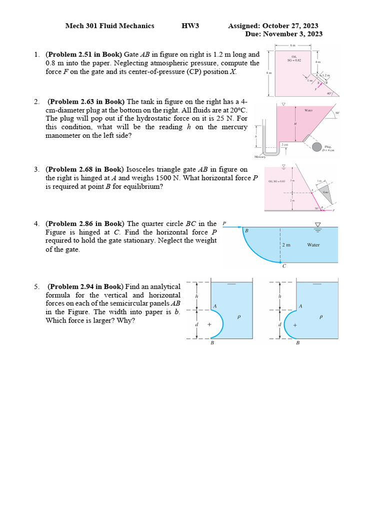 Mech 301 HW3 | PDF