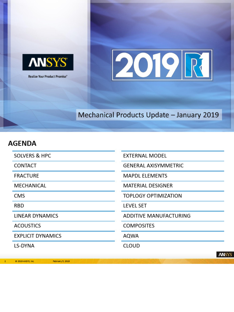 Mechanical Update 2019 R1 External Presentation | PDF