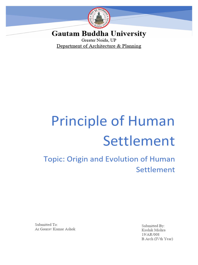 Human Settlement | PDF | Human Migration | Neolithic