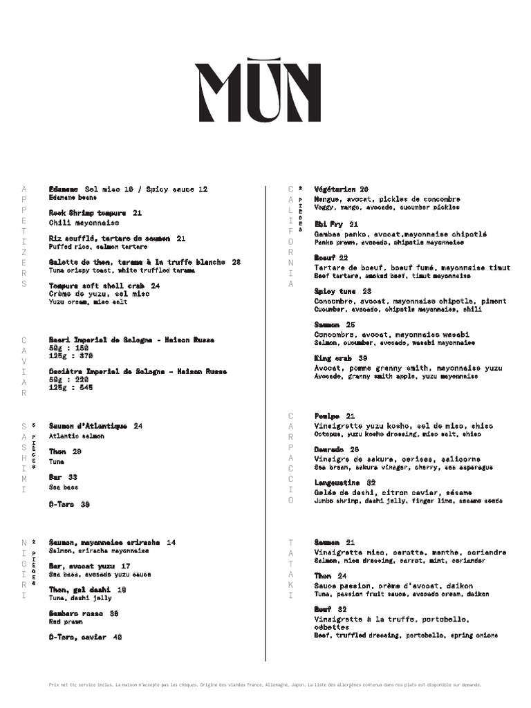 MUN_CARTE_FOOD | PDF