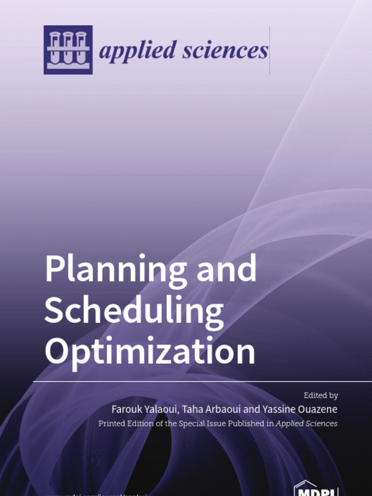 Planning And Scheduling Optimization Pdf Metaheuristic Mathematical Optimization