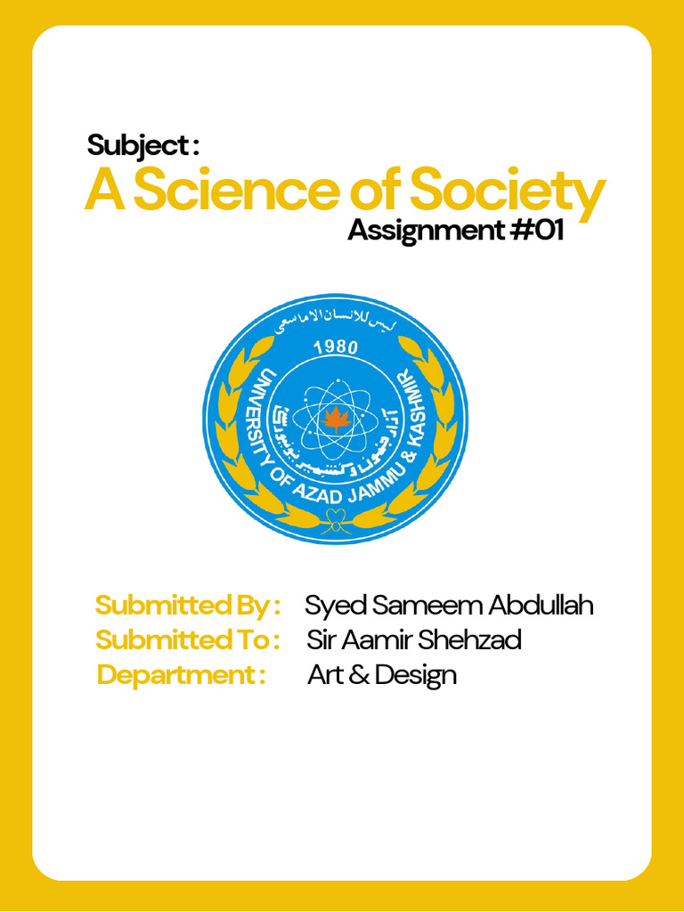 Syed Sameem Abdullah (Department of Art & Design) | PDF | Politics | Social Science