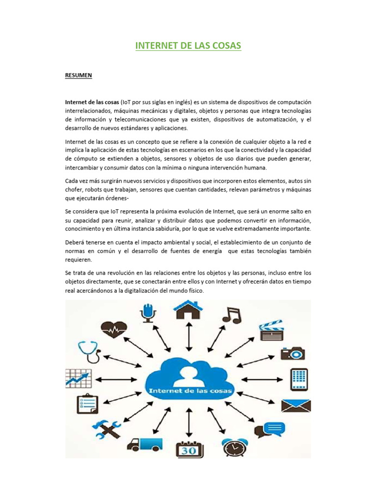 Internet de Las Cosas | PDF | Internet de las Cosas | Internet