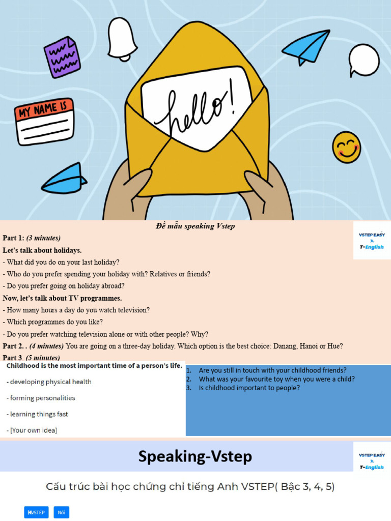 speaking part 1 | PDF