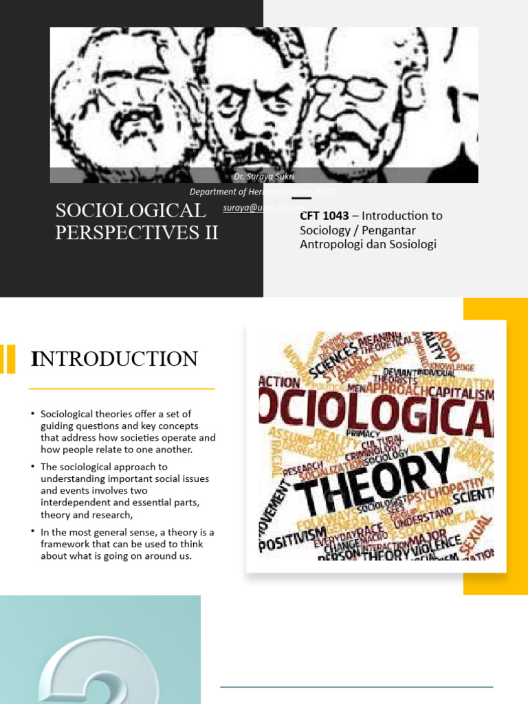 WEEK 2 - Sociological Theory | PDF | Karl Marx | Working Class