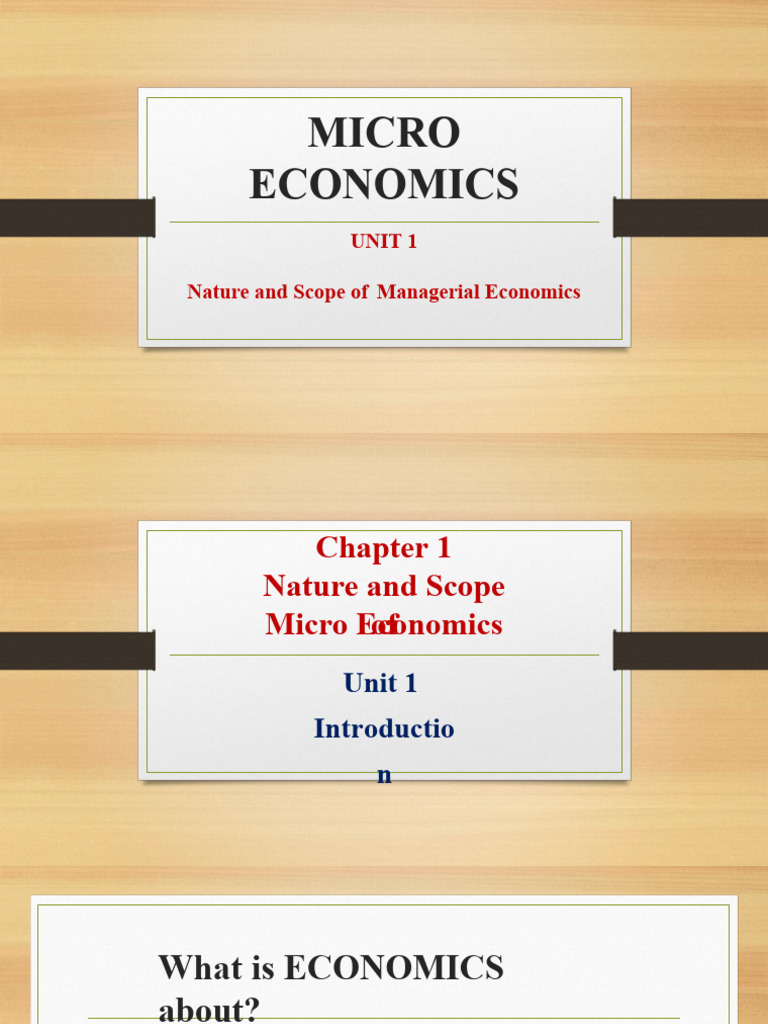 Micro Economics | PDF | Economics | Microeconomics