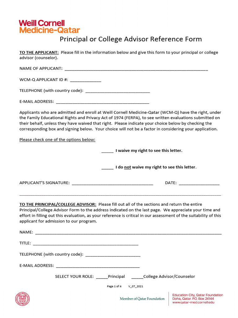 AdvisorReferenceForm | PDF
