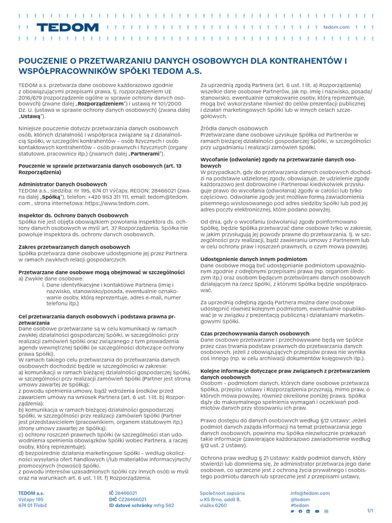 Tedom GDPR PL | PDF