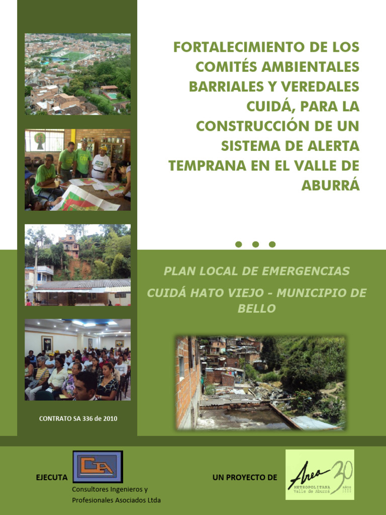 Plan Local de Emergencia, CUIDÁ Hato Viejo | Descargar gratis PDF | Riesgo