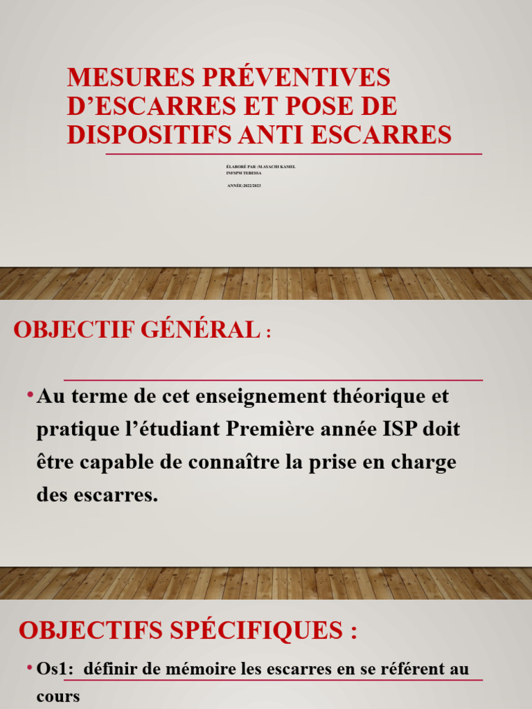 Les Escare | PDF | Médecine clinique | Spécialités médicales