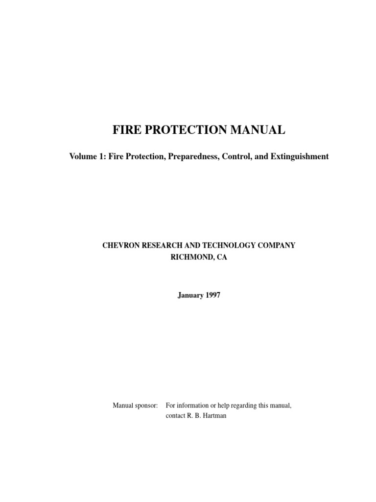 Fire Protection Manual | PDF | Liquefied Petroleum Gas | Fires