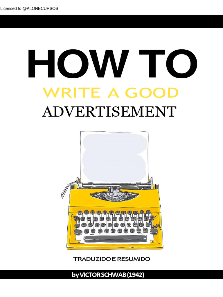 How To Write A Good Advertising (Copy Classics) | Download grátis PDF ...