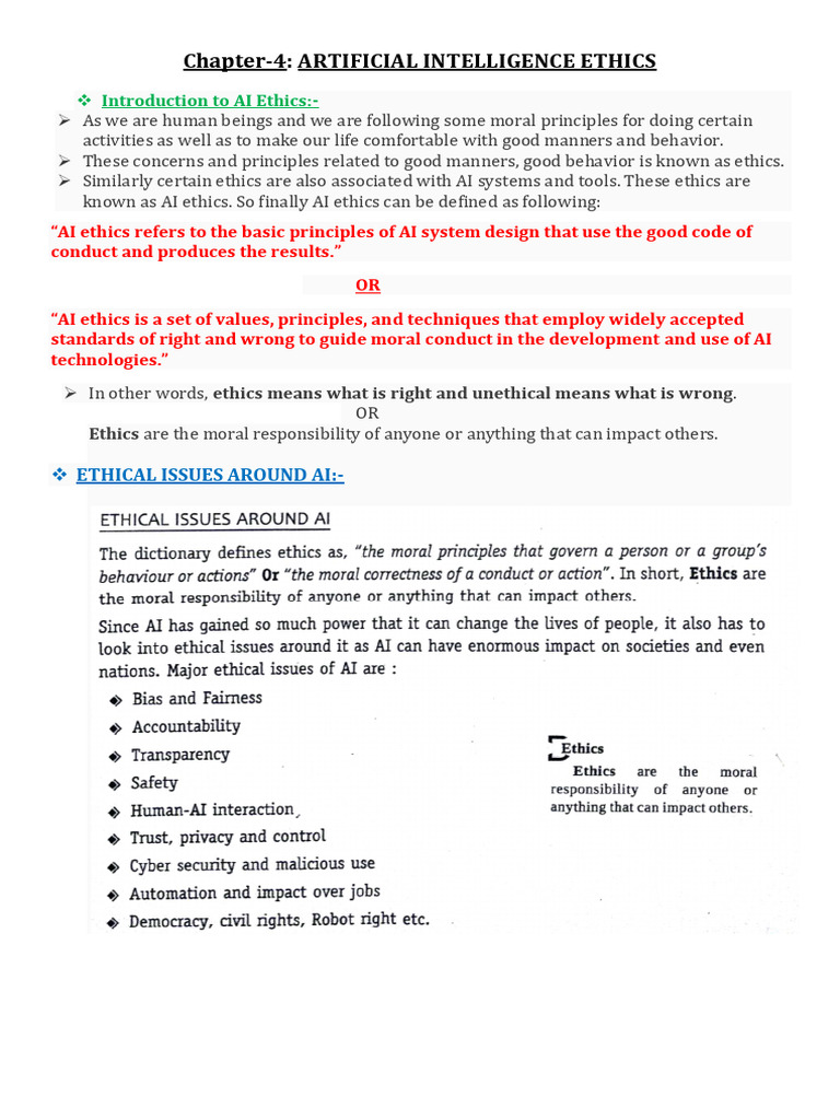 Artificial Intelligence Ethics-2022 | PDF