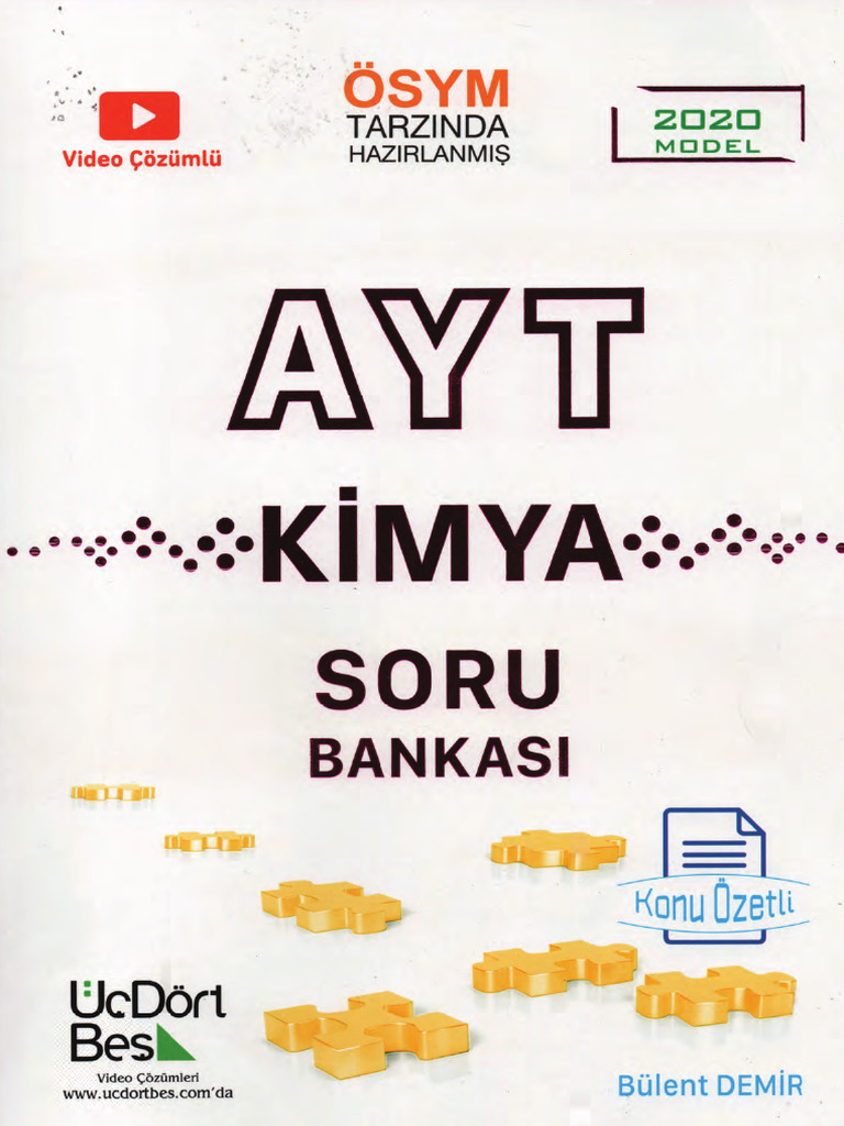 345 Yayınları AYT Kimya Soru Bankası (2020) | PDF