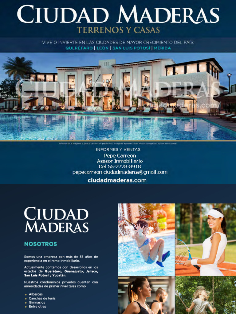 Bochure Ciudad Maderas Pepe Carreon | PDF | Plantas