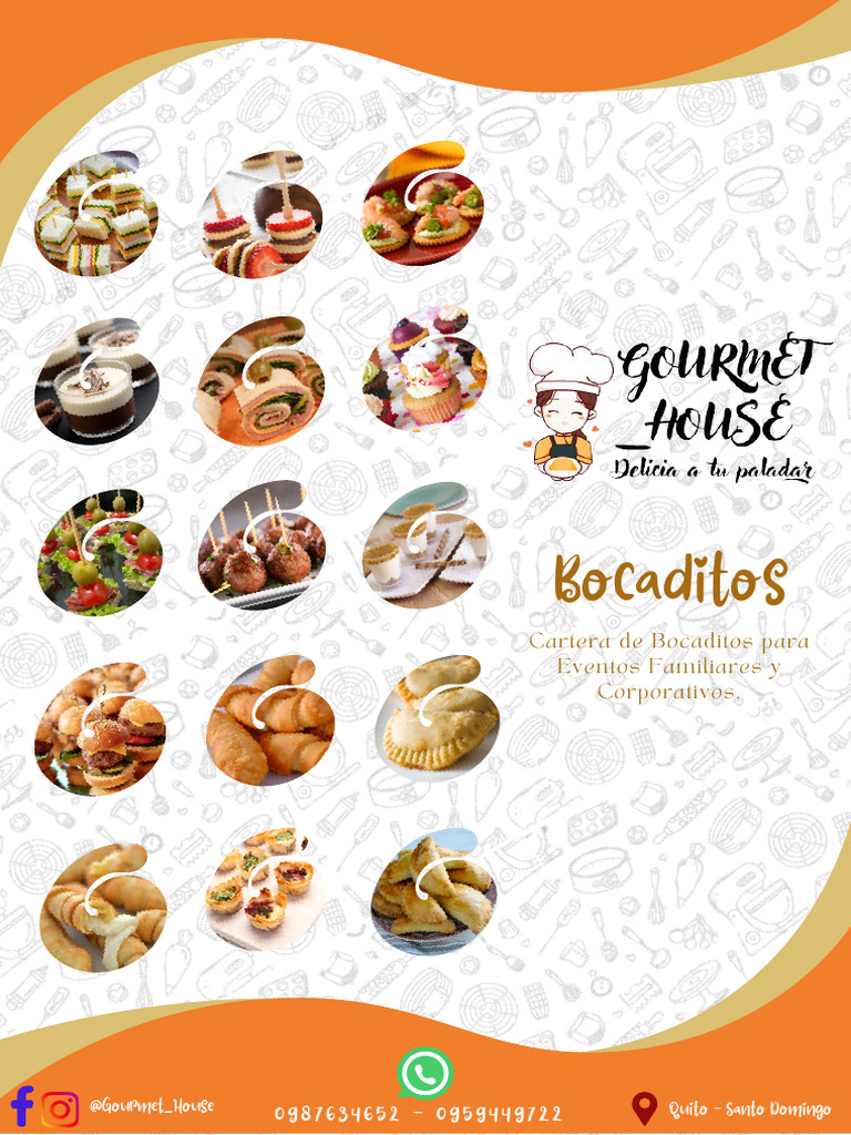 menu gourmet house | PDF | Postres | Pasteles