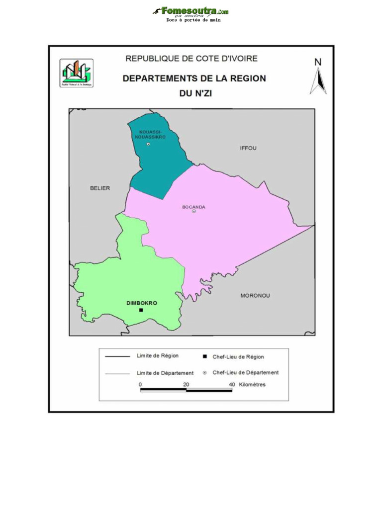 Carte de La Region Du N'Zi | PDF