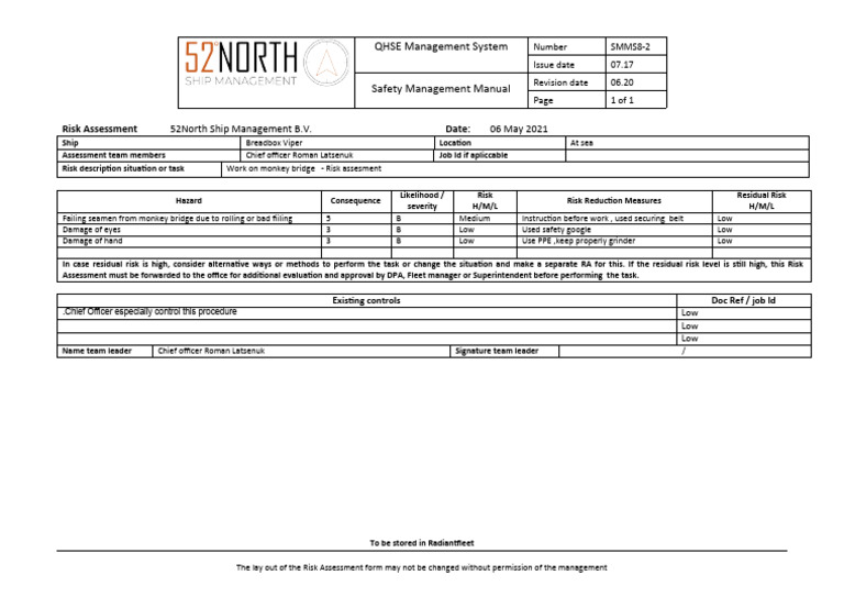 Server Room Risk Assessment Example | PDF | Risk | Risk Assessment