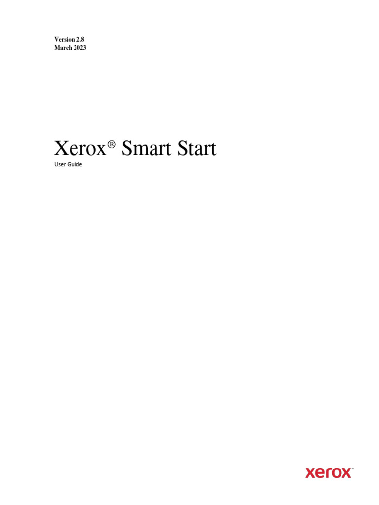 Xerox Smart Start Guide BR27850 | PDF | Business | Computers
