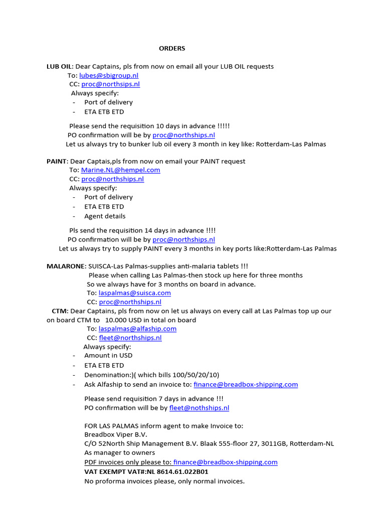 General Instruction For Master | PDF