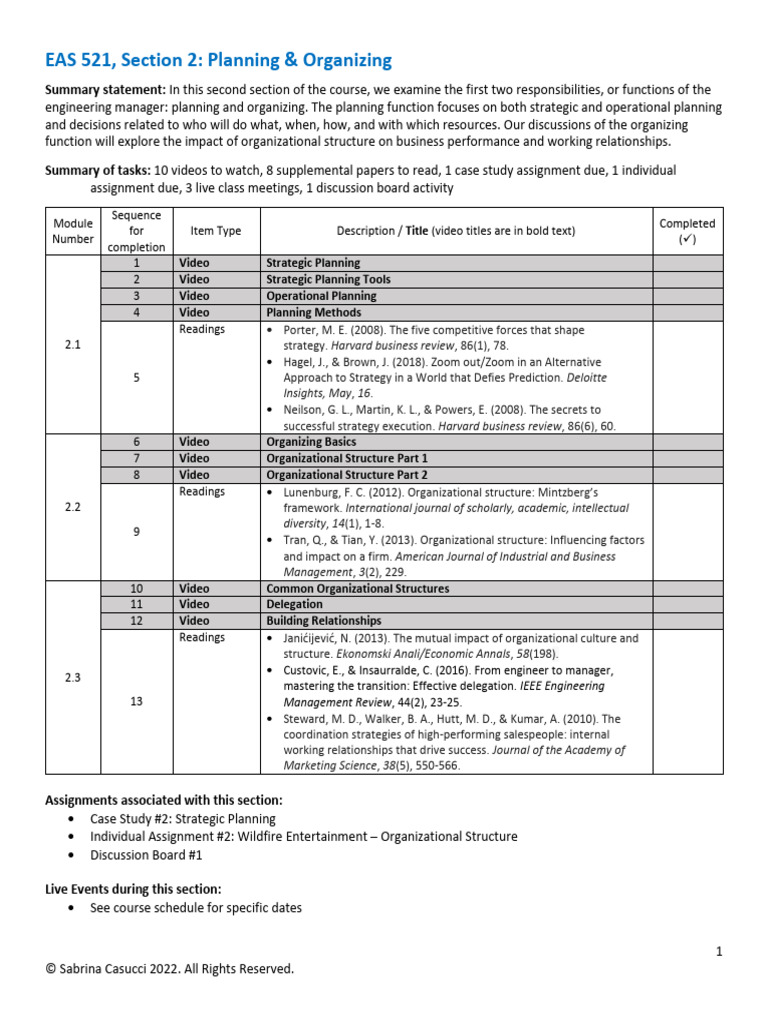 Section 2 Outline | PDF