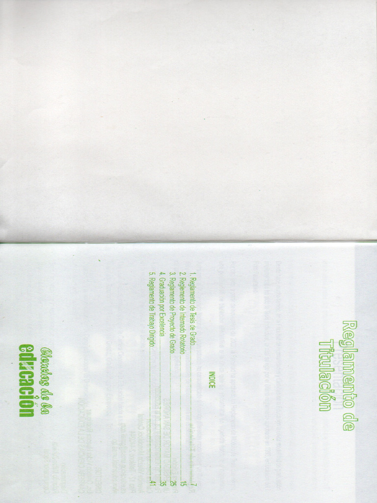 Reglamento de Títulación | PDF