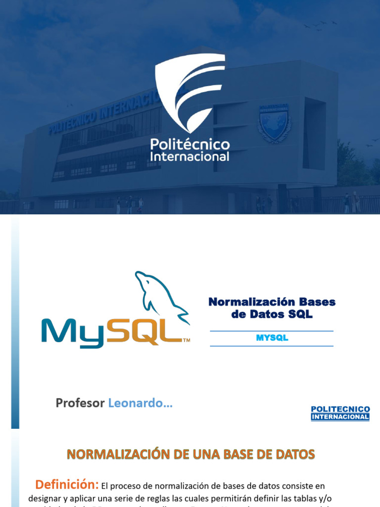 Normalizacion DB - 1FN 2FN 3FN | PDF