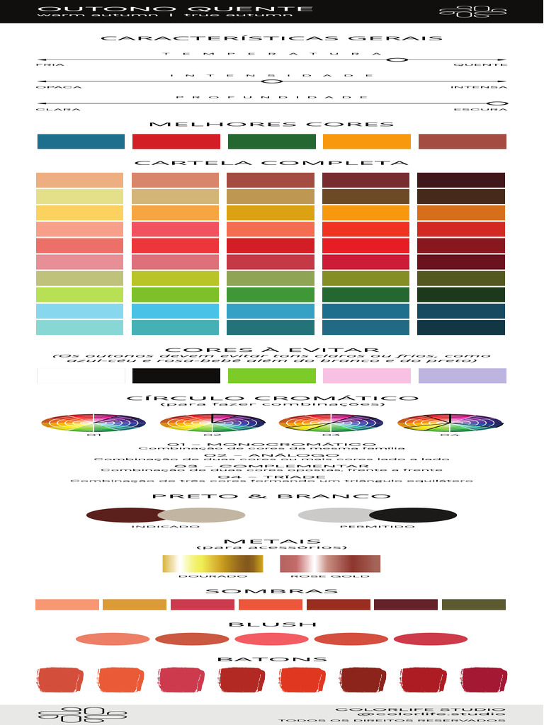 Cartela Outono Quente Pdf