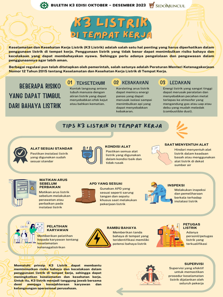 Tips Keselamatan K3 Listrik di Tempat Kerja | PDF