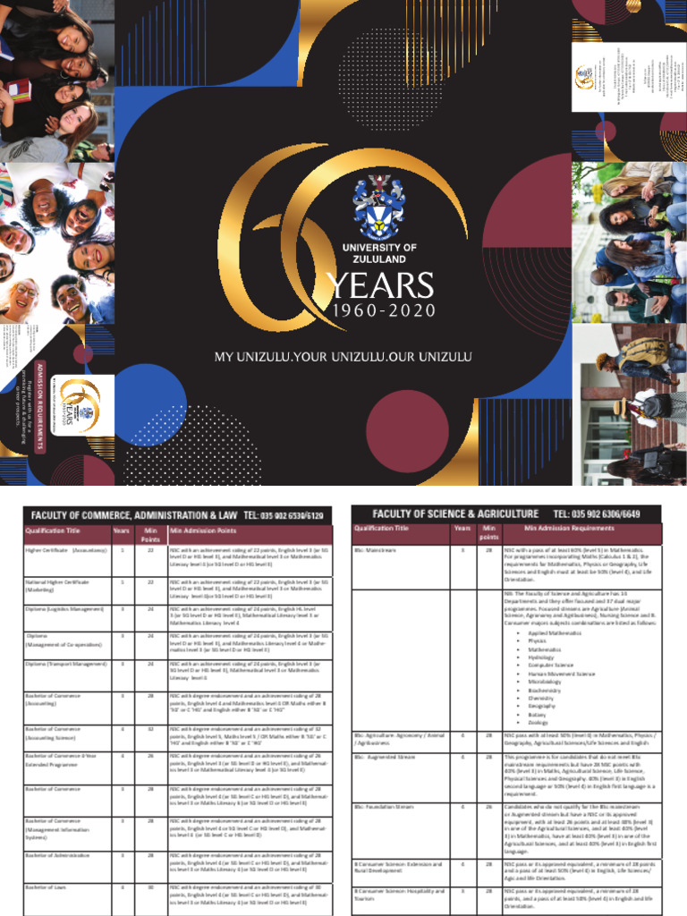 Admission Requirements 2020 Final 1 | PDF | Bachelor Of Science ...