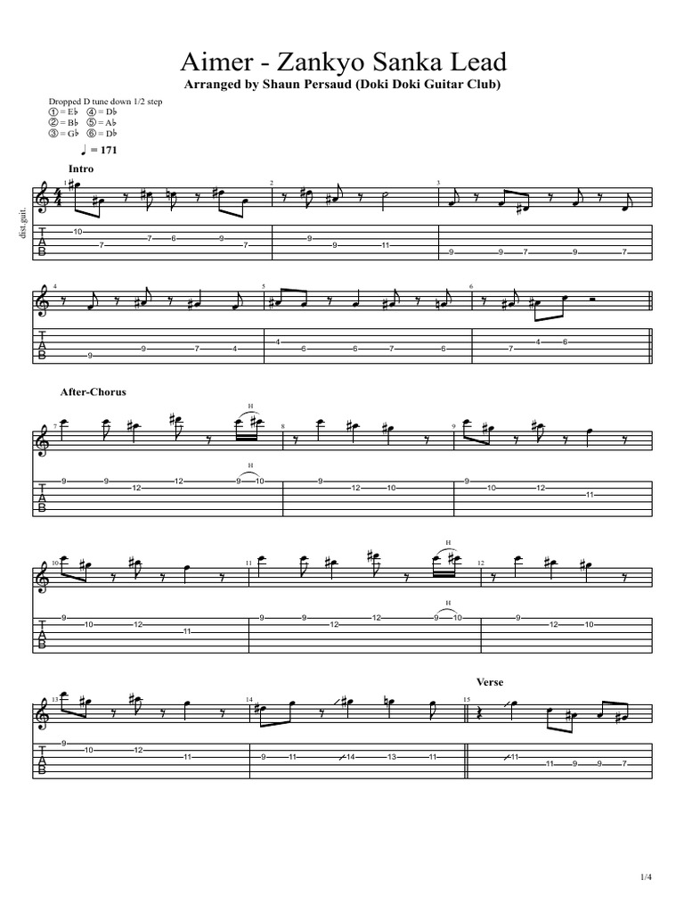 Aimer - Zankyo Sanka Lead | PDF