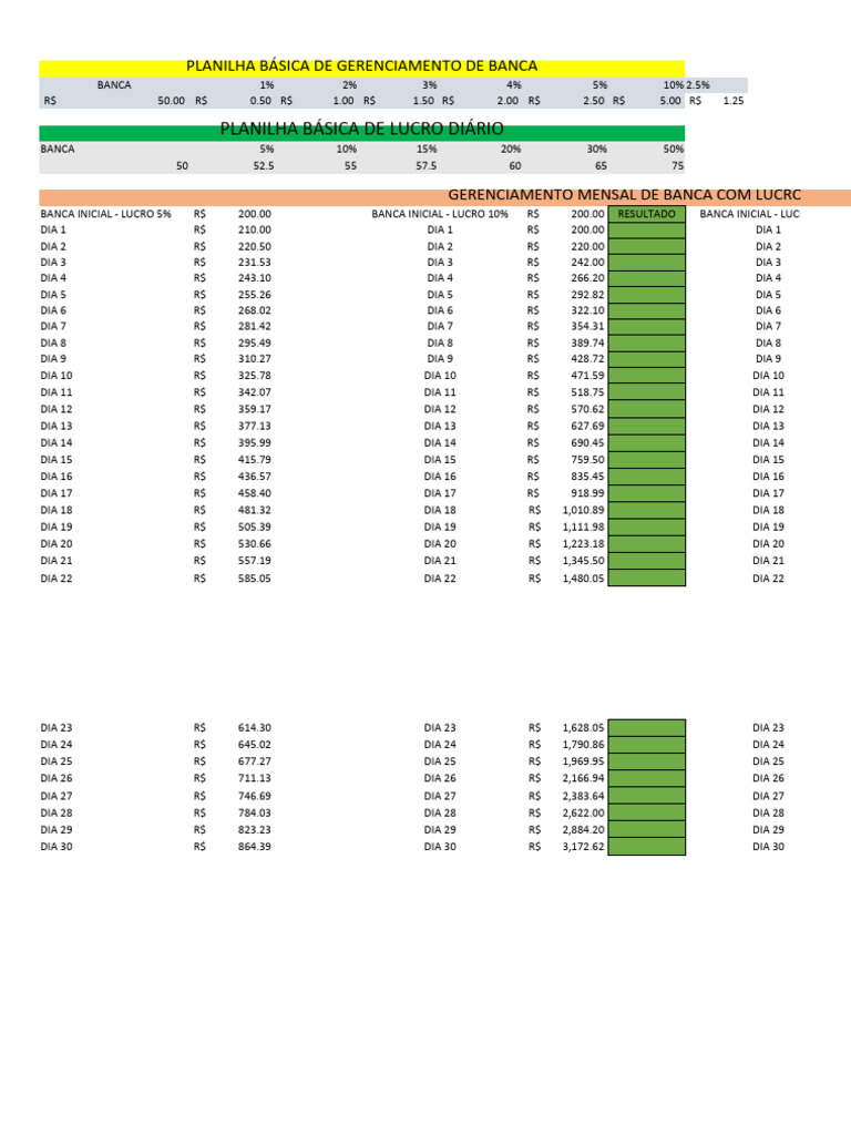 Planilha Blaze - Jean Santos | PDF