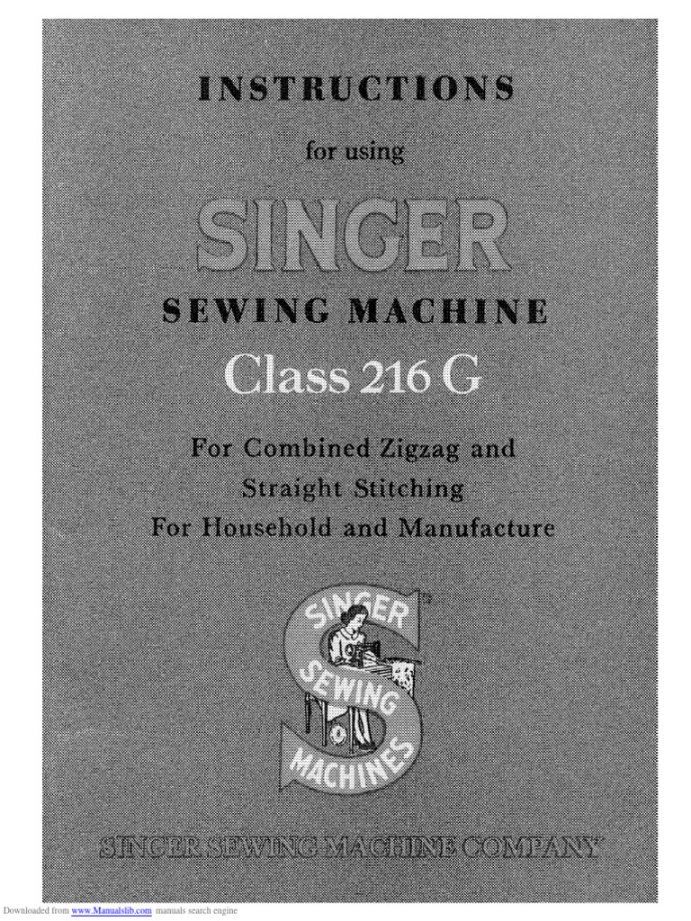 Singer 216G Manual | PDF