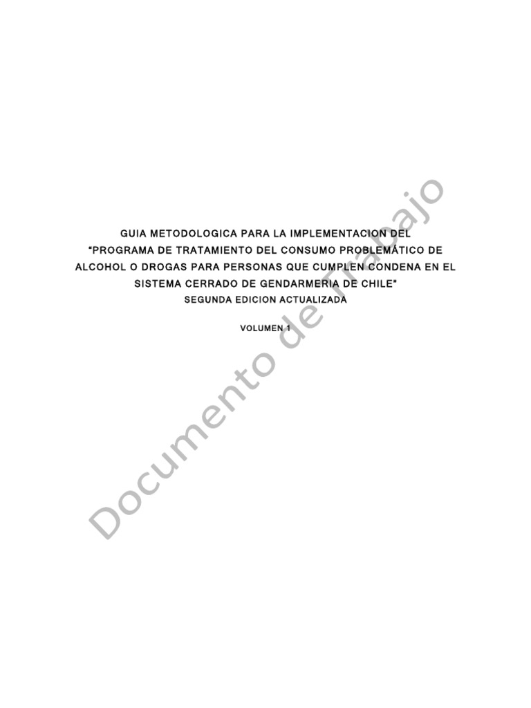 Libro 1 Fase Adaptacion A La Desintoxicación de Consumo de Sustancias | PDF | La dependencia de ...