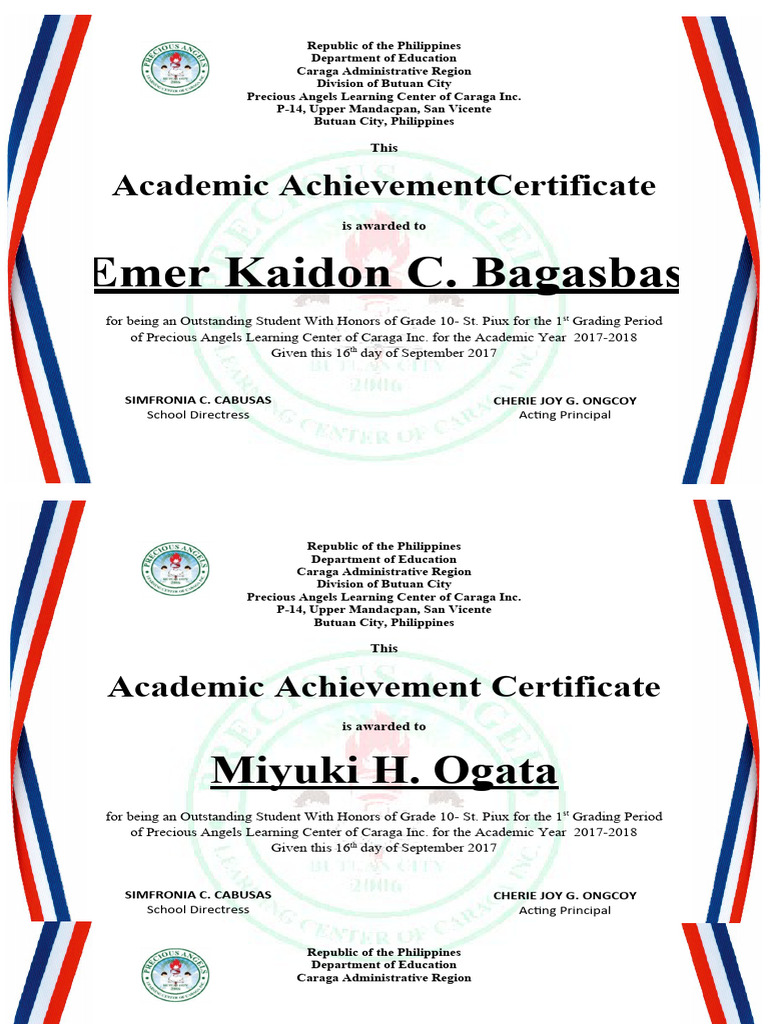 Certificate For Convocation | PDF