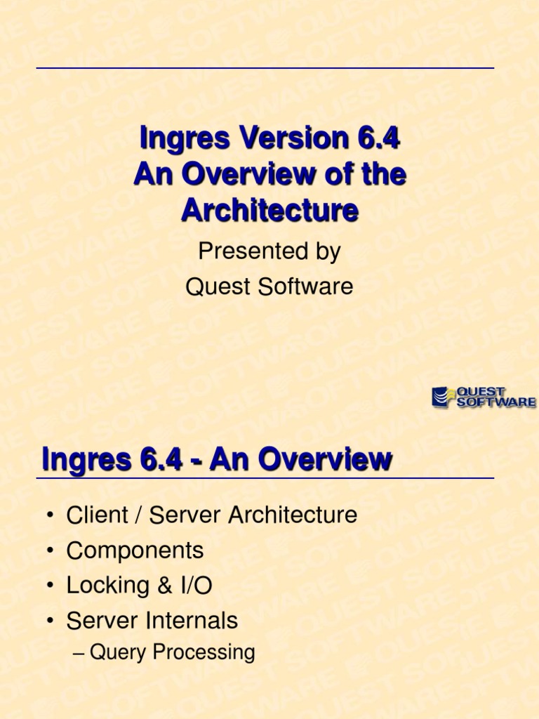 Ingres | PDF | Database Transaction | Databases