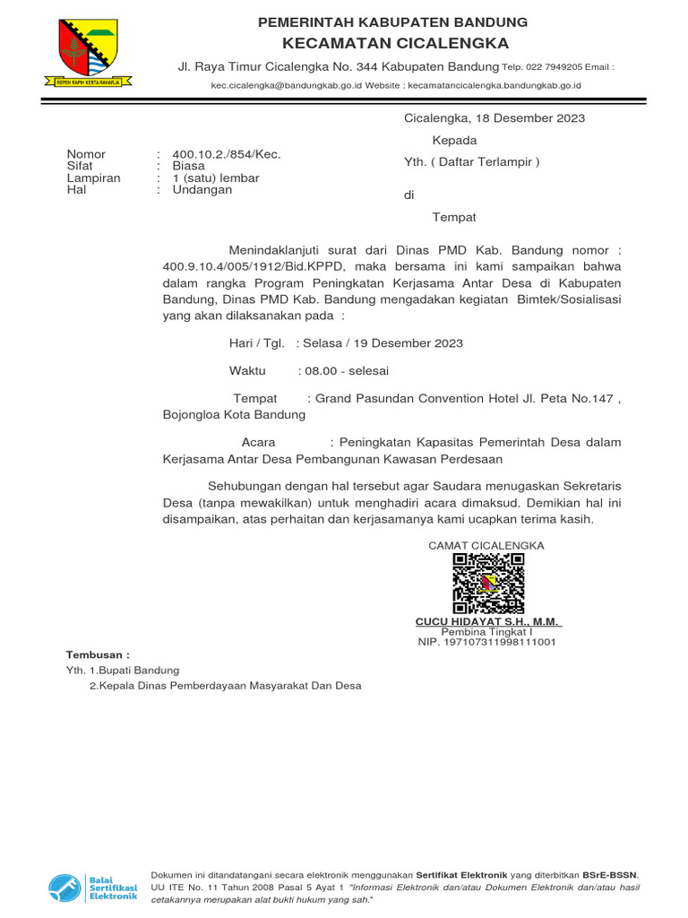 Bimtek KAD - DPMD | PDF