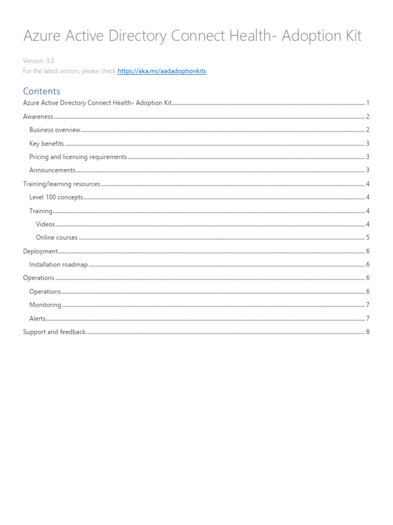 Connect Health | PDF | Microsoft Azure | Active Directory