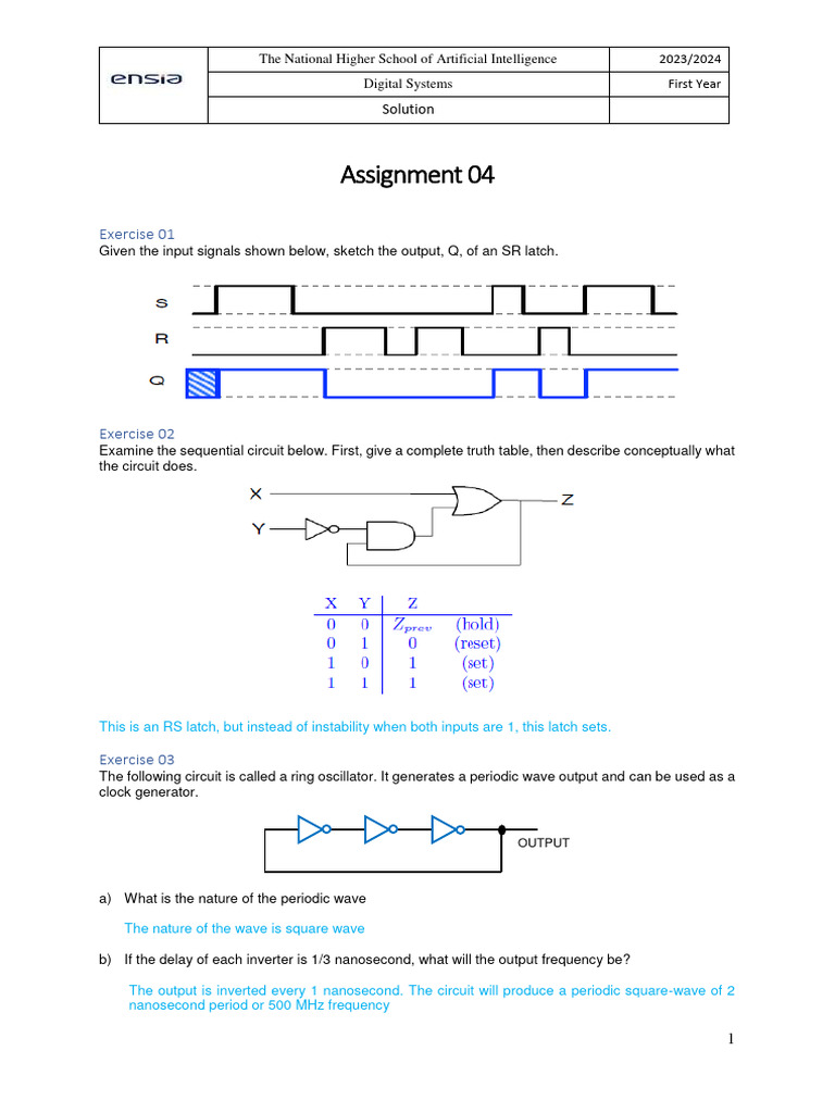 Assignment 04 Solution | PDF | Electronic Circuits | Computing