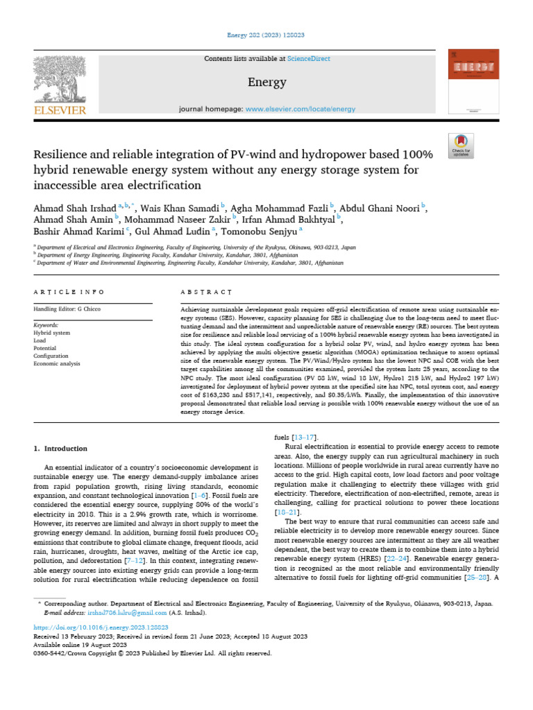 Energy: Sciencedirect | PDF | Photovoltaics | Renewable Energy