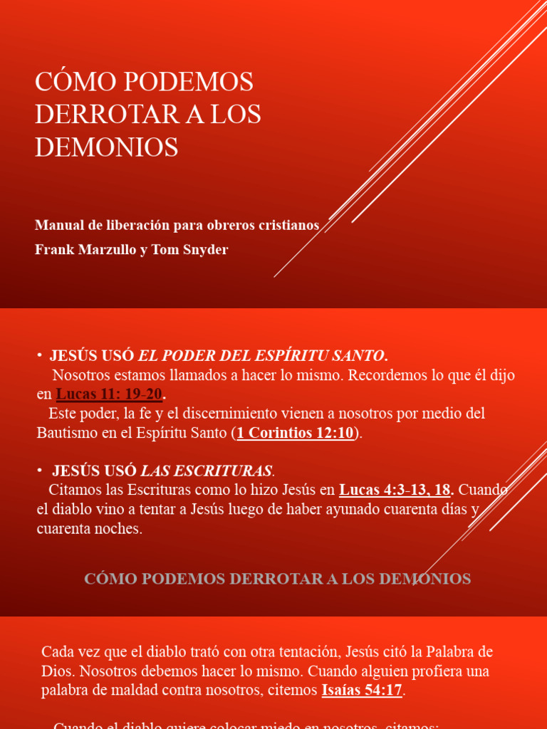 Cómo Podemos Derrotar A Los Demonios | PDF | Demonios | Jesús