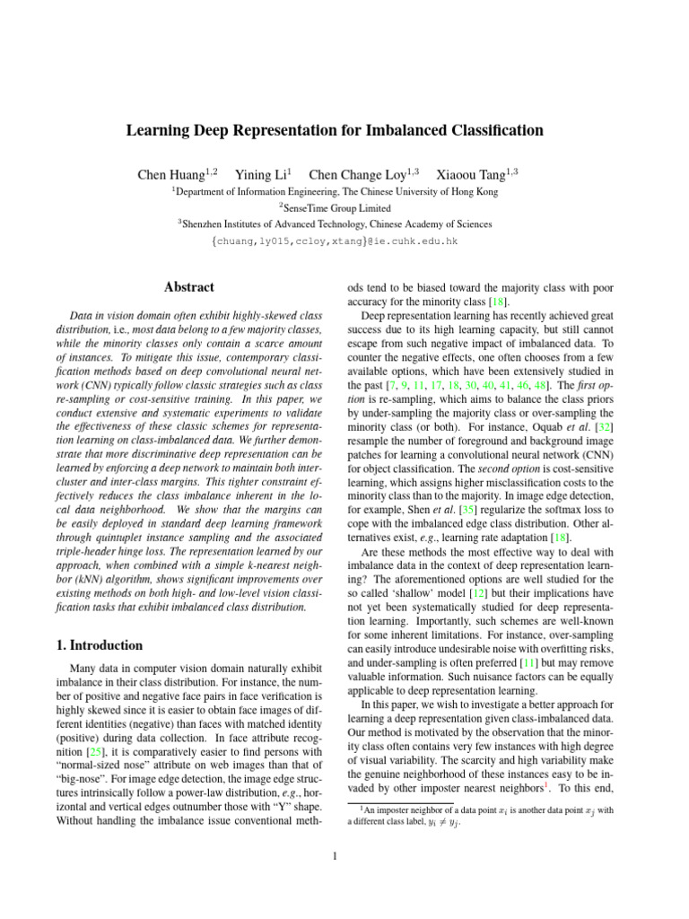 CVPR 2016 Imbalanced | PDF | Deep Learning | Cluster Analysis