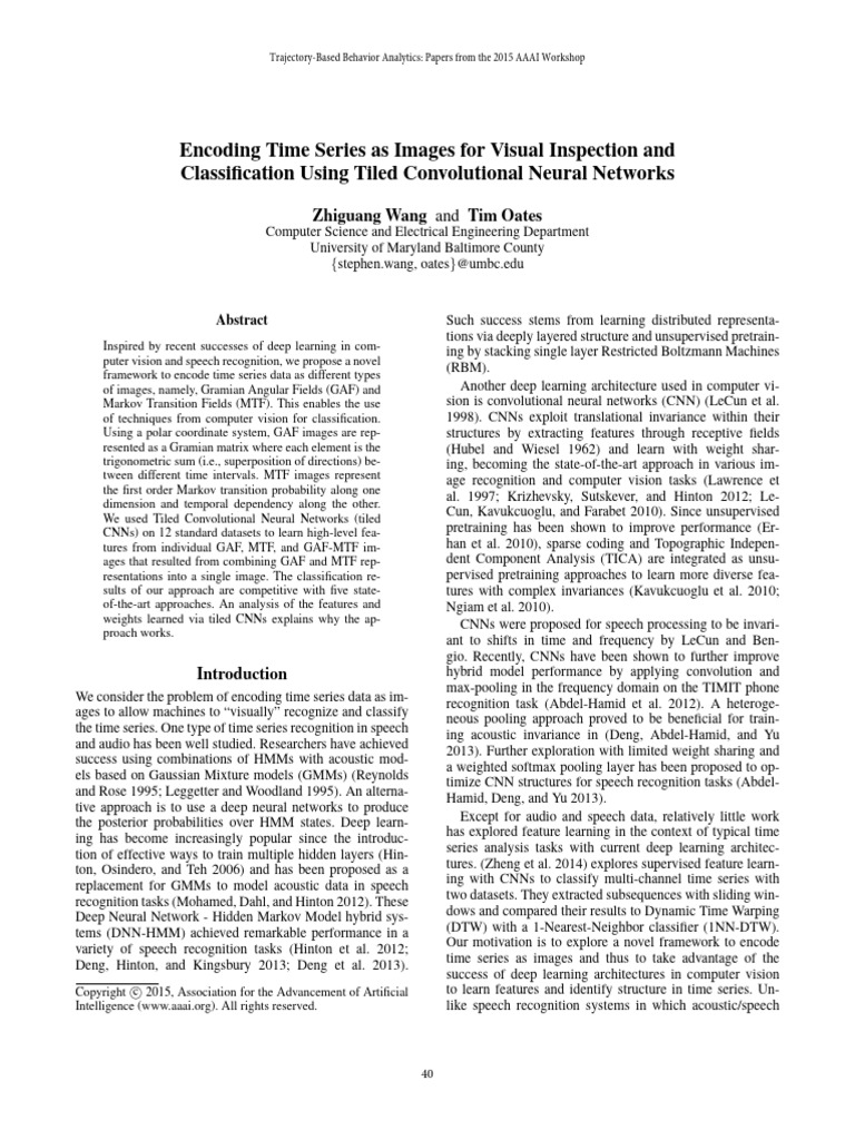 Encoding Time Series As Images For Visual Inspection and 10179-46015-1-PB | PDF | Deep Learning ...