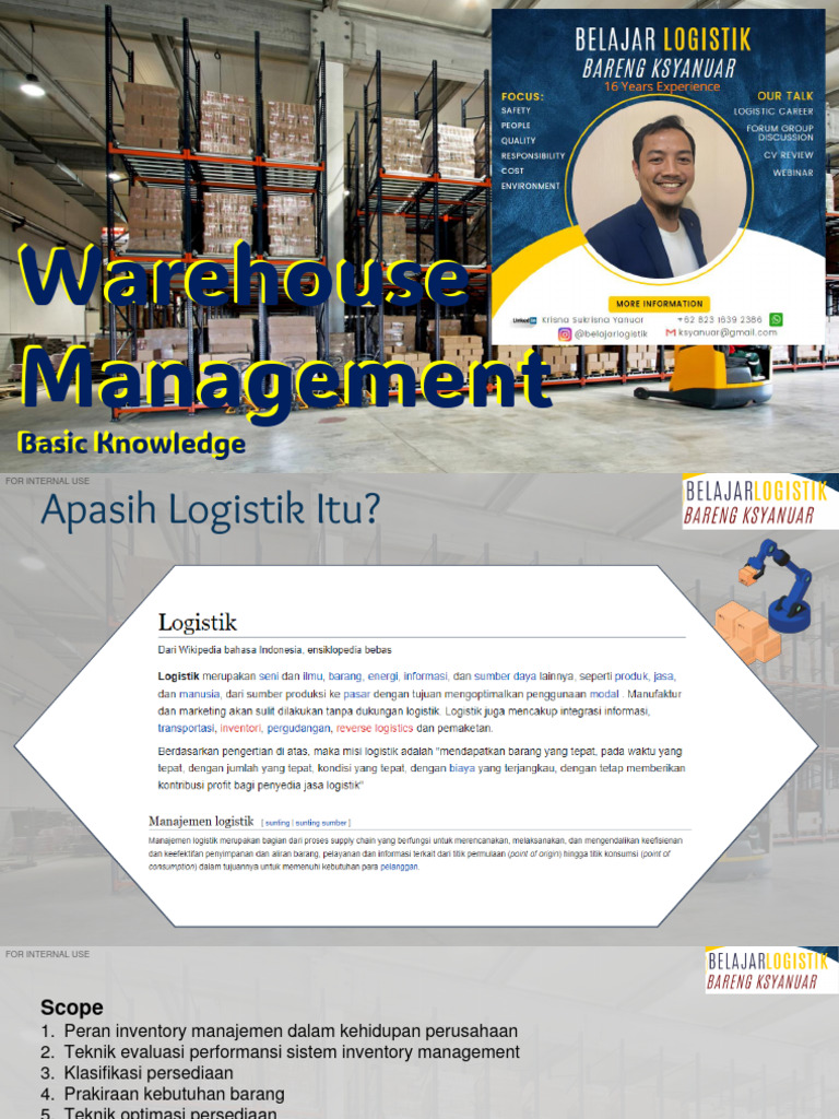 Warehouse Operation Management - Seminar Theory | PDF